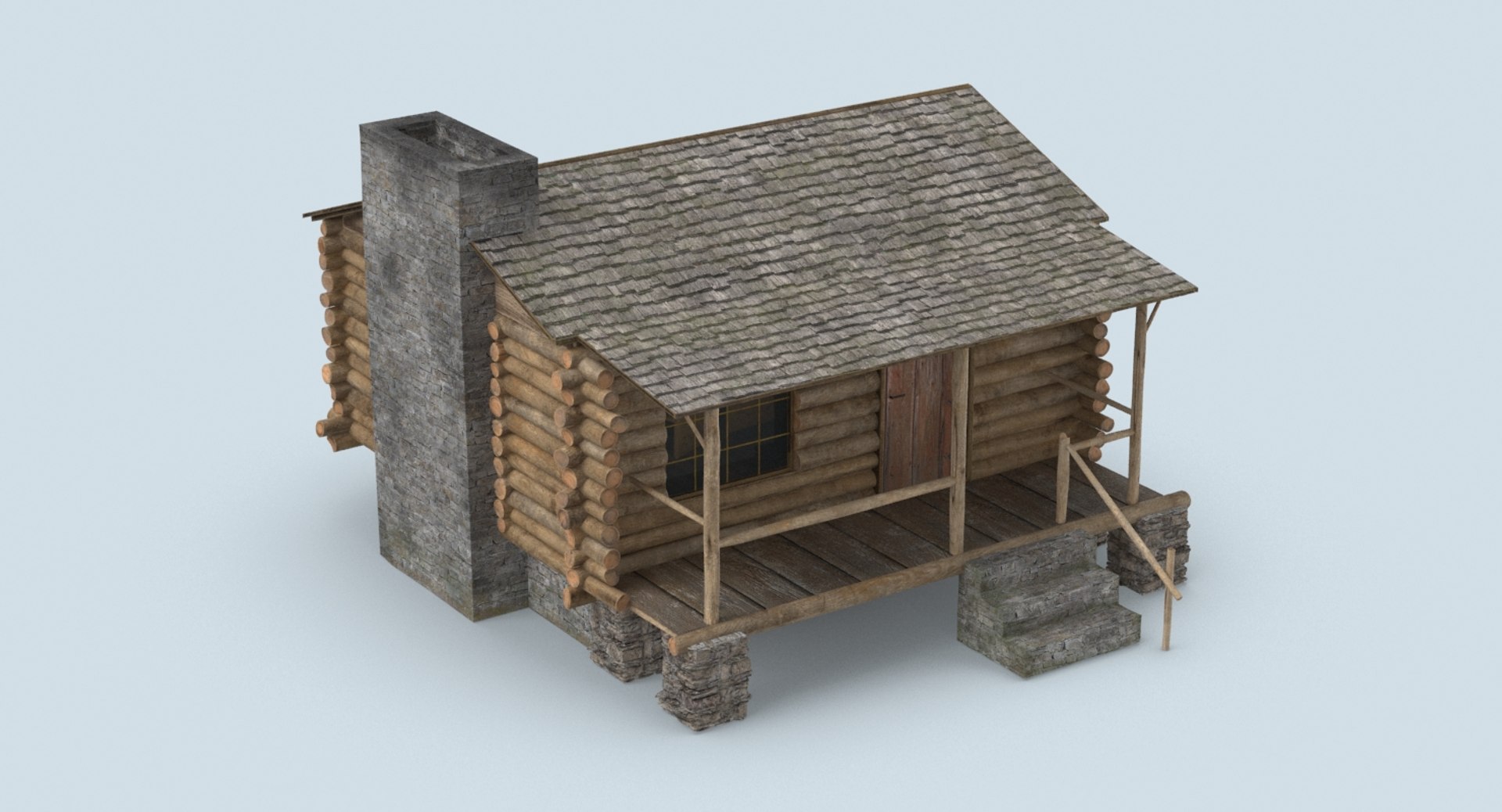 3D Log-cabin Model - TurboSquid 1185538