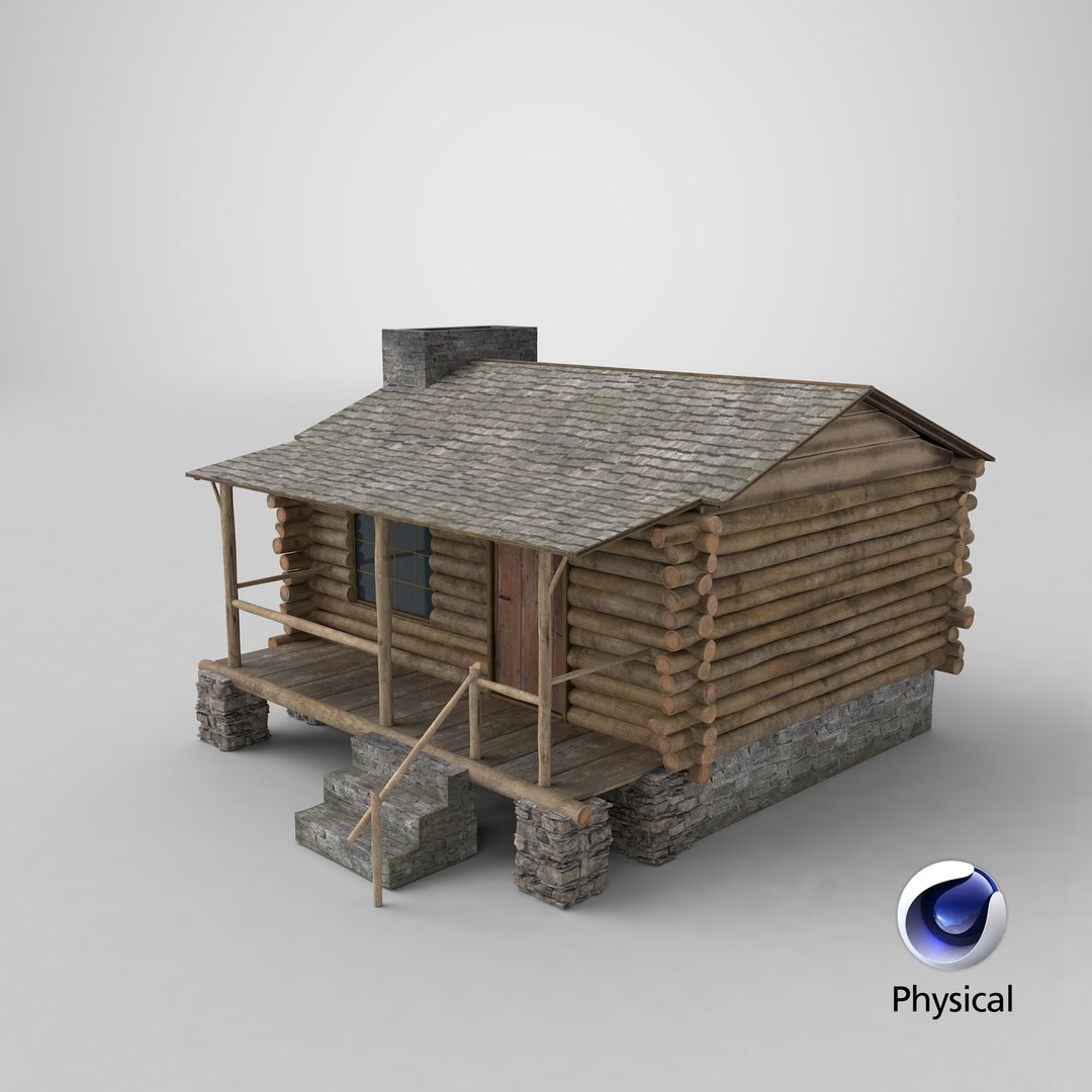 3D log-cabin model - TurboSquid 1185538