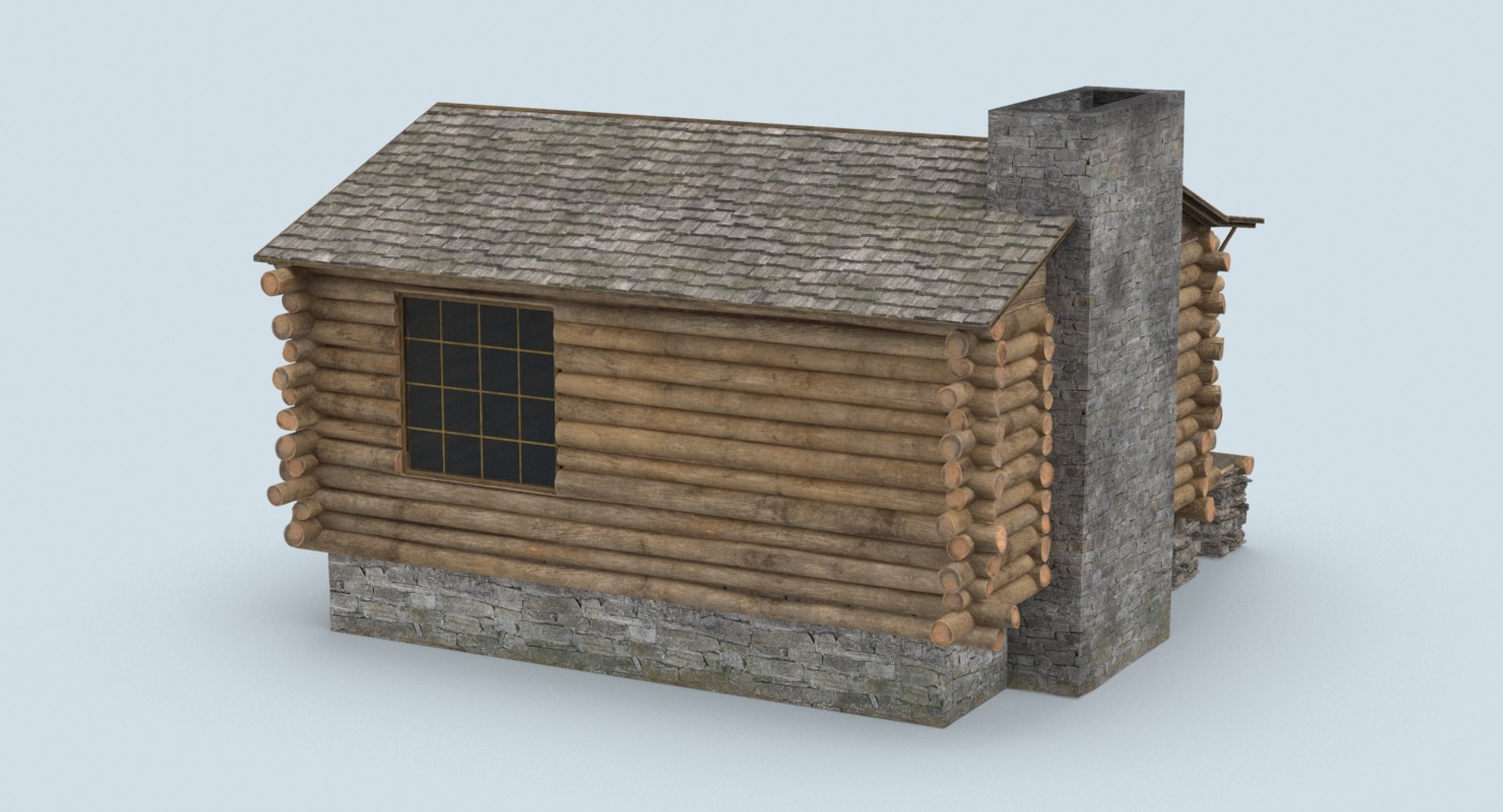 3D Log-cabin Model - TurboSquid 1185538