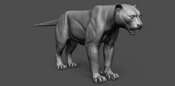 Fully Detailed Snow Leopard Zbrush Sculpt 3D model - TurboSquid 1850482
