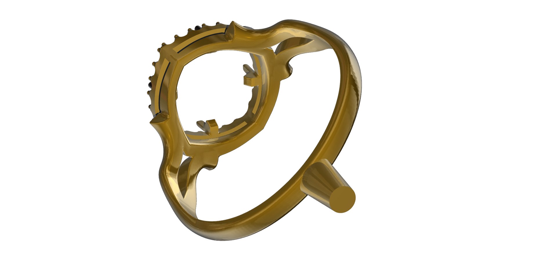 3d 3ds gold ring