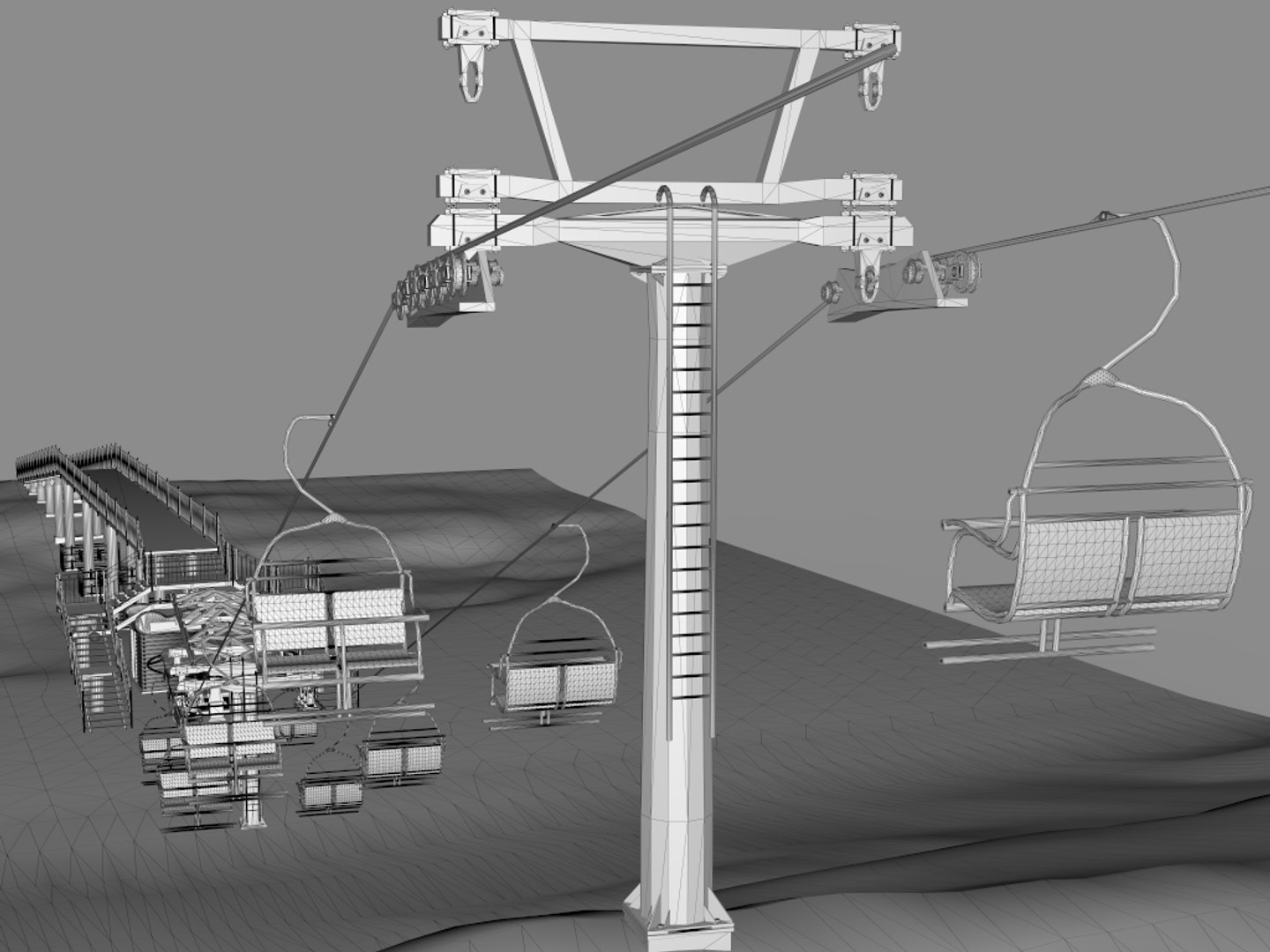 Haul rope 3D model - TurboSquid 1154482