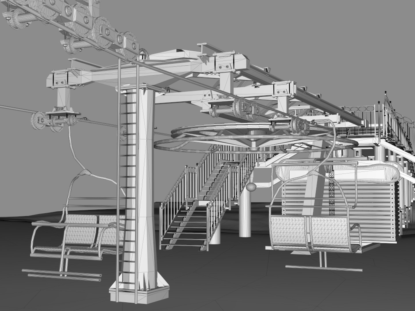 Haul rope 3D model - TurboSquid 1154482