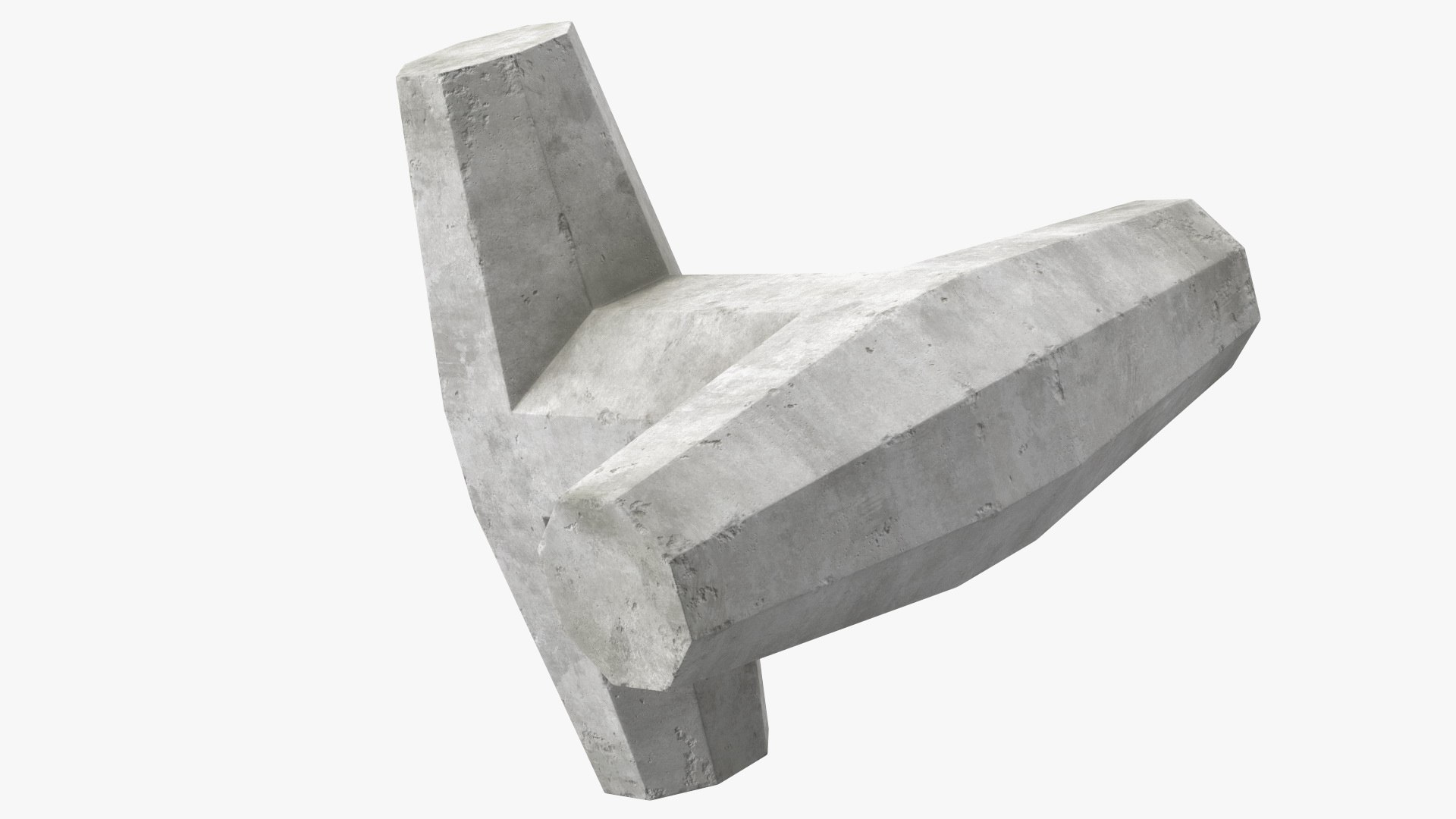 Dolos Concrete Breakwater Block 3D Model - TurboSquid 1818223