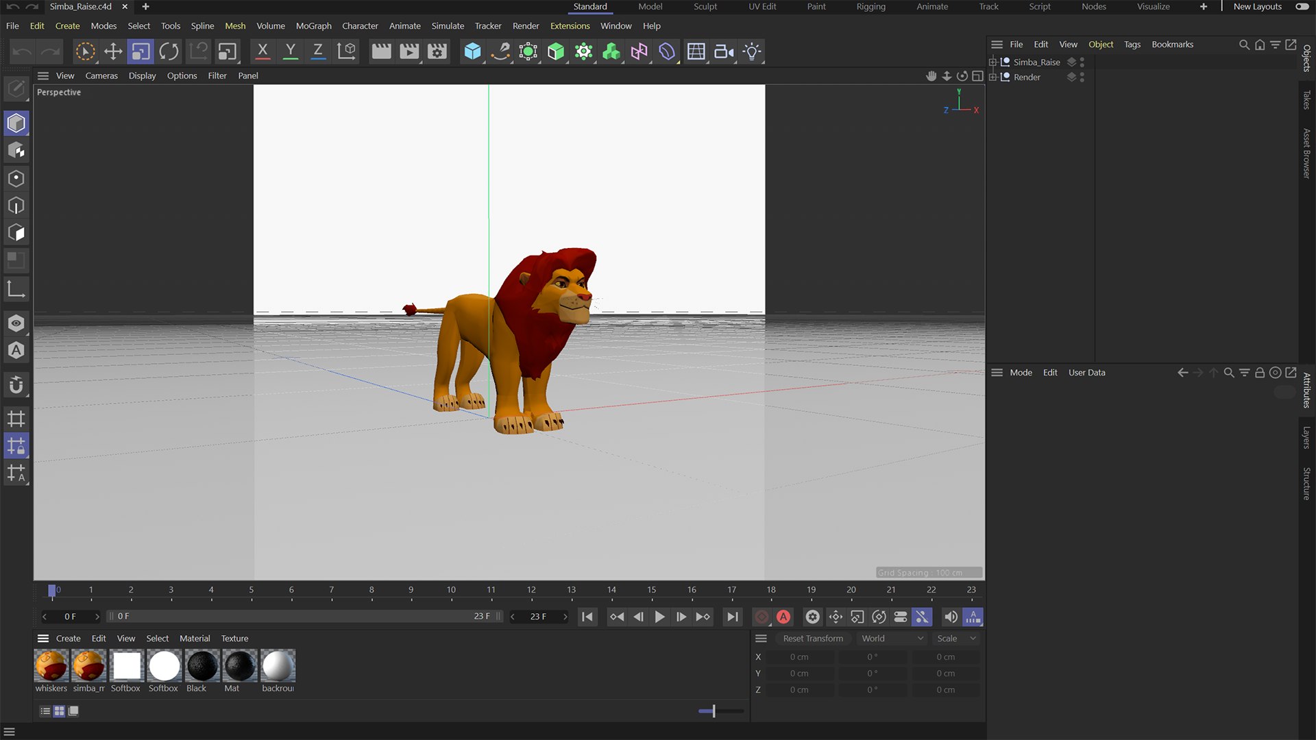 3D Simba Raise Model - TurboSquid 1850175