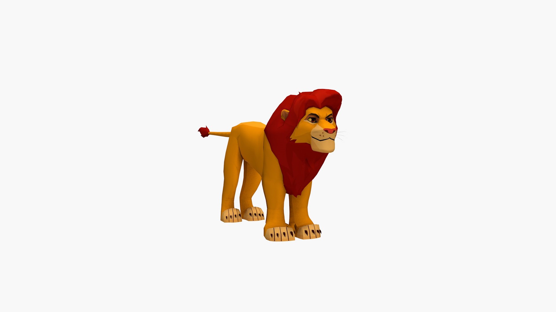 3D Simba Raise Model - TurboSquid 1850175