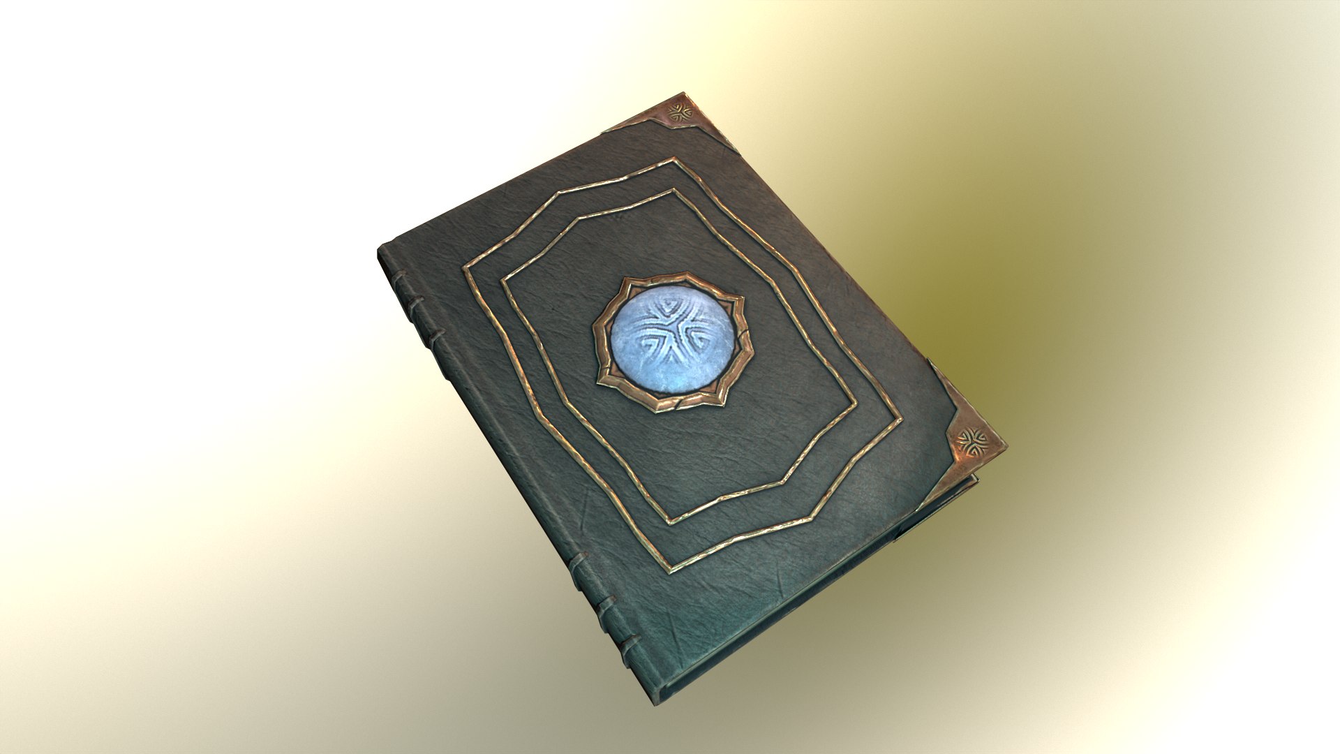 Old Magic Book - Stylized Low Poly Spellbook 3D Model - TurboSquid 1888142