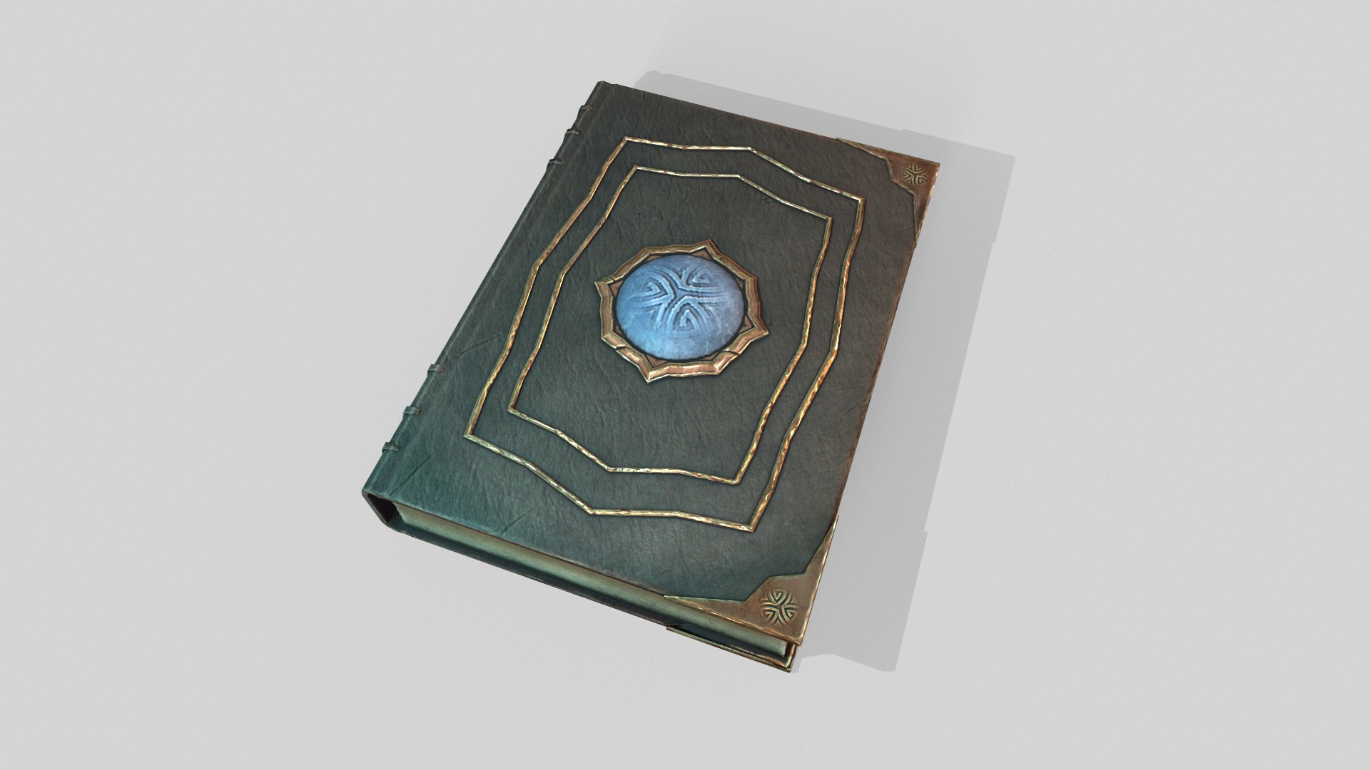 Old Magic Book - Stylized Low Poly Spellbook 3D Model - TurboSquid 1888142