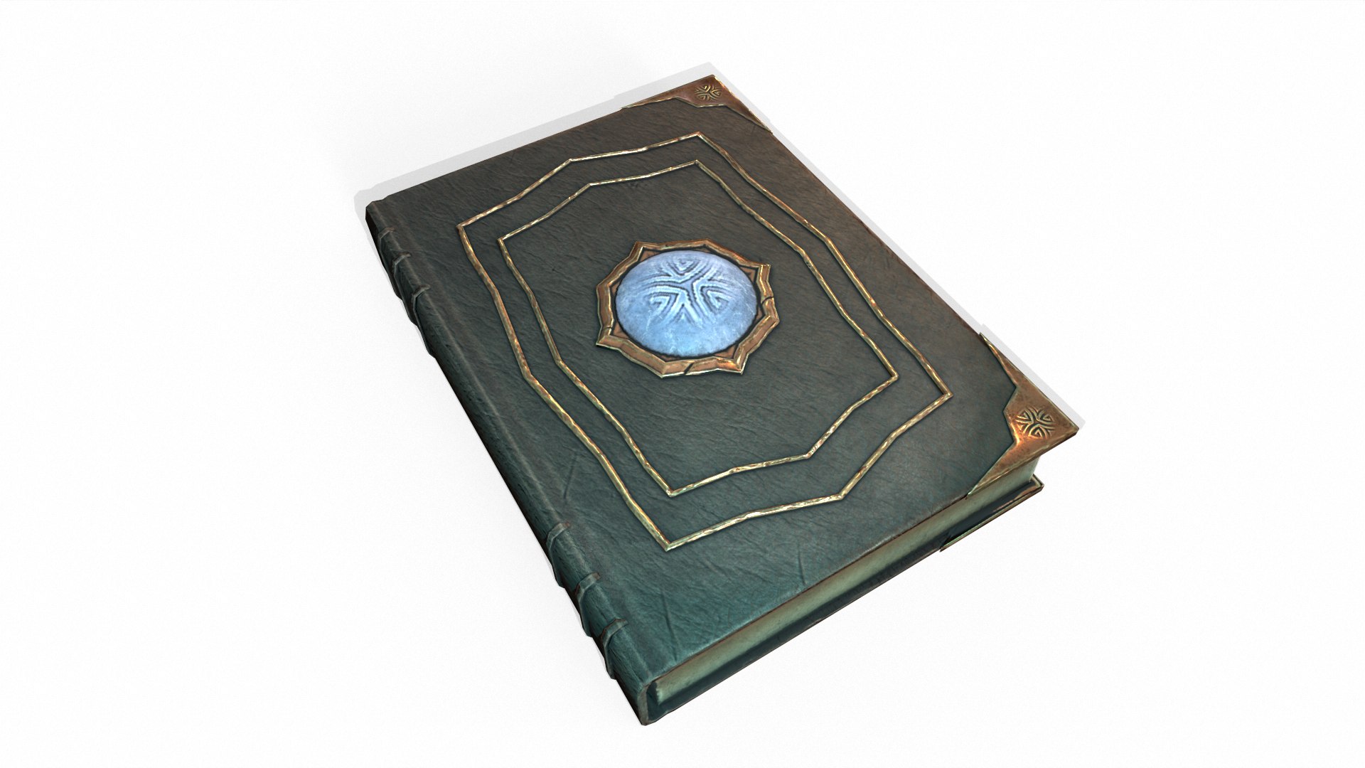 Old Magic Book - Stylized Low Poly Spellbook 3D Model - TurboSquid 1888142