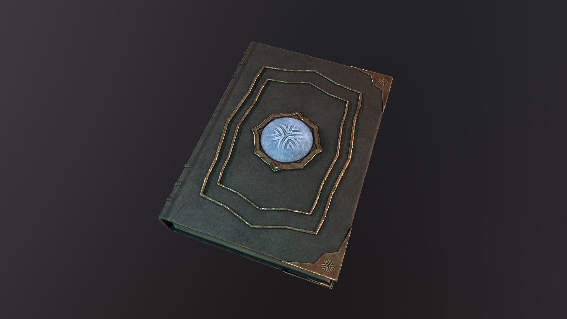 Old Magic Book - Stylized Low Poly Spellbook 3D Model - TurboSquid 1888142