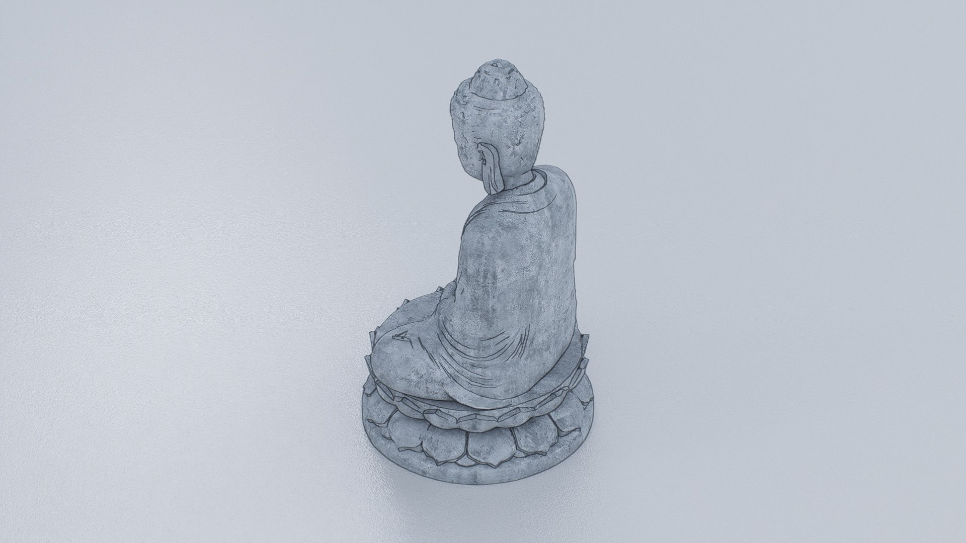 Sitting Buddha Sculpture 3D Model - TurboSquid 2513343