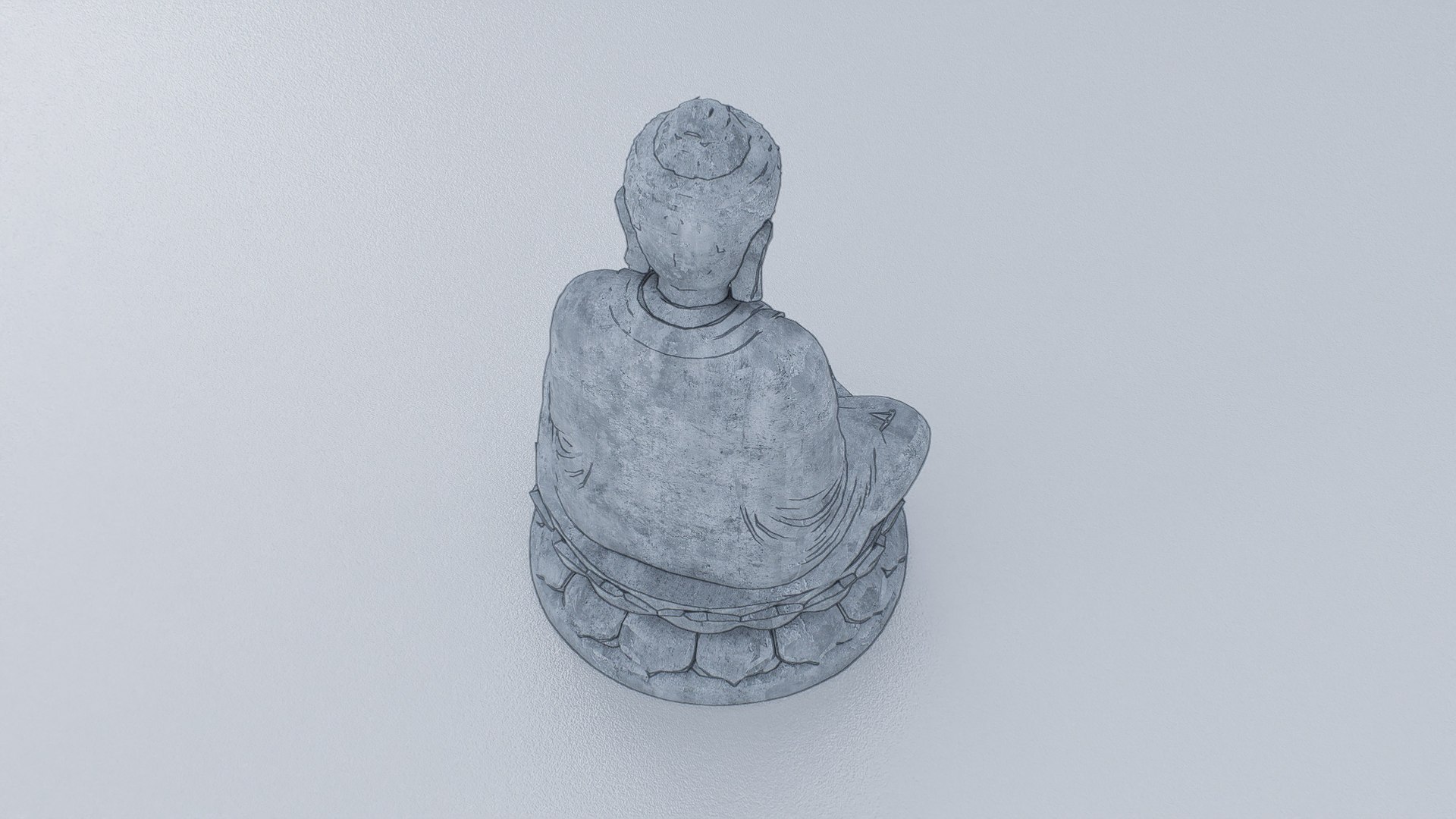 Sitting Buddha Sculpture 3D Model - TurboSquid 2513343
