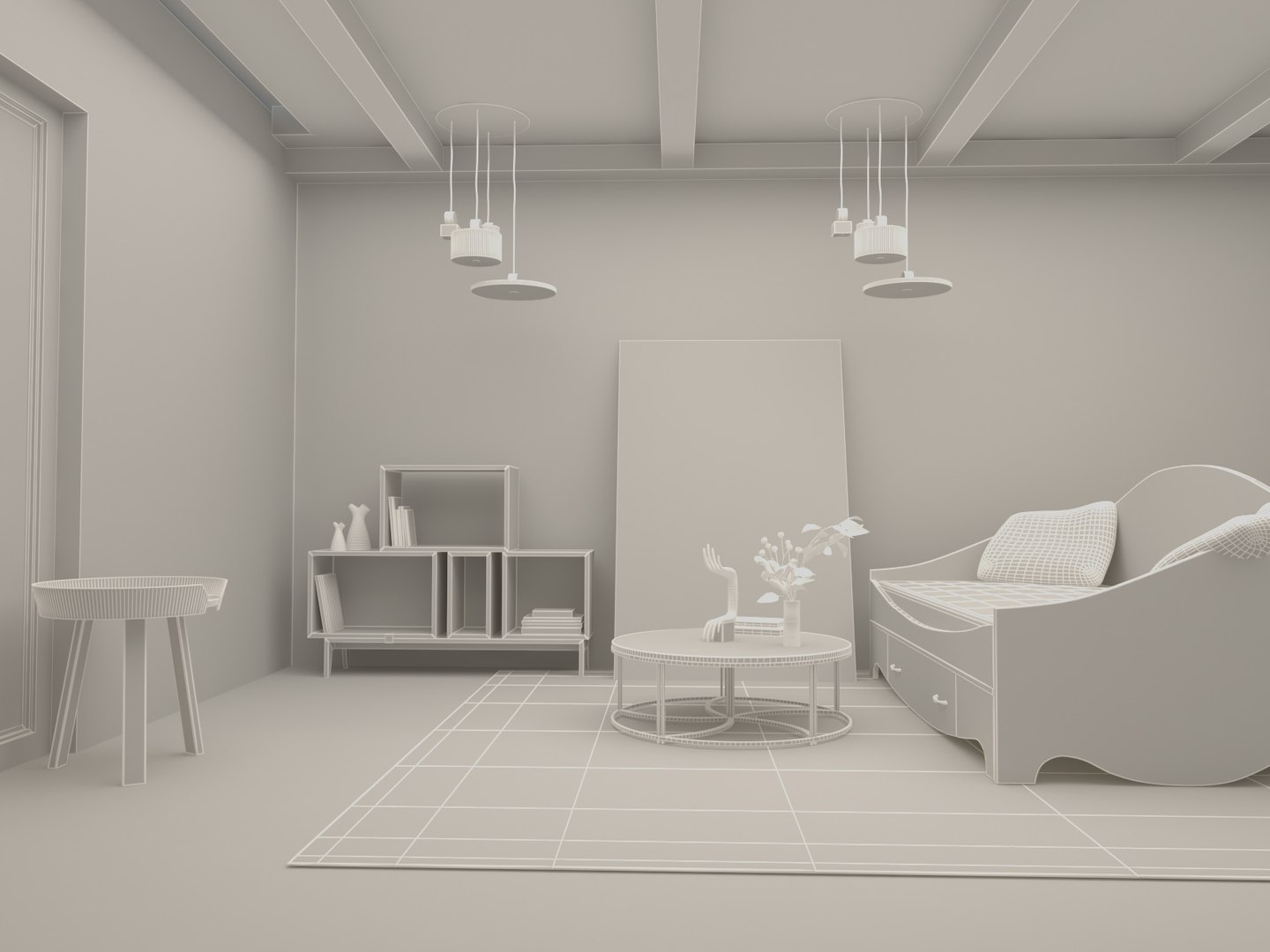 Interor Living Decor Room 3D Model - TurboSquid 1718488
