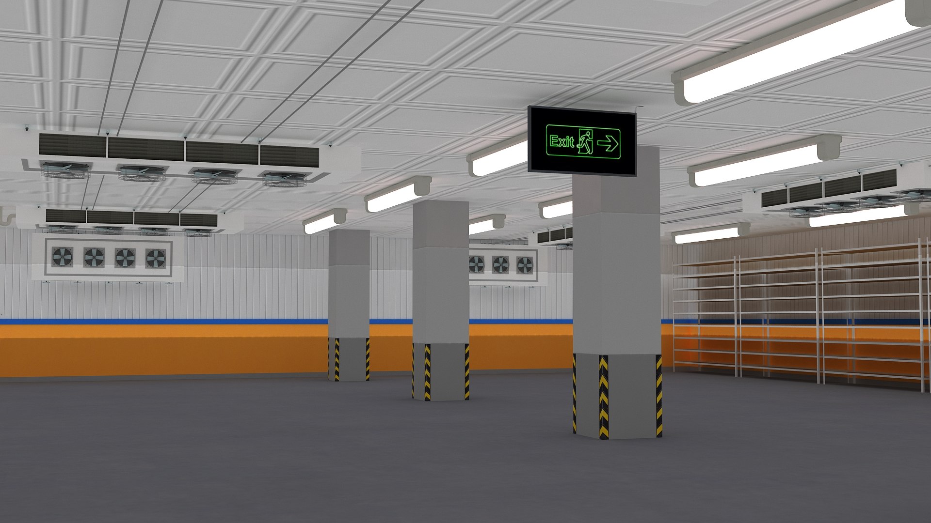 3D Cold Room Storage 3D Model - TurboSquid 2322297