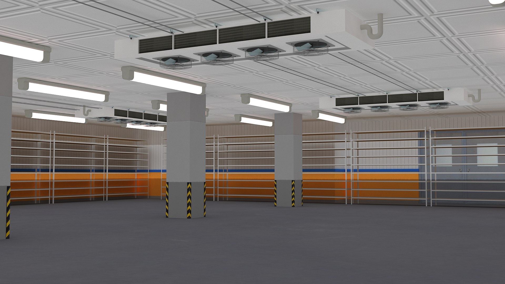 3D Cold Room Storage 3D Model - TurboSquid 2322297
