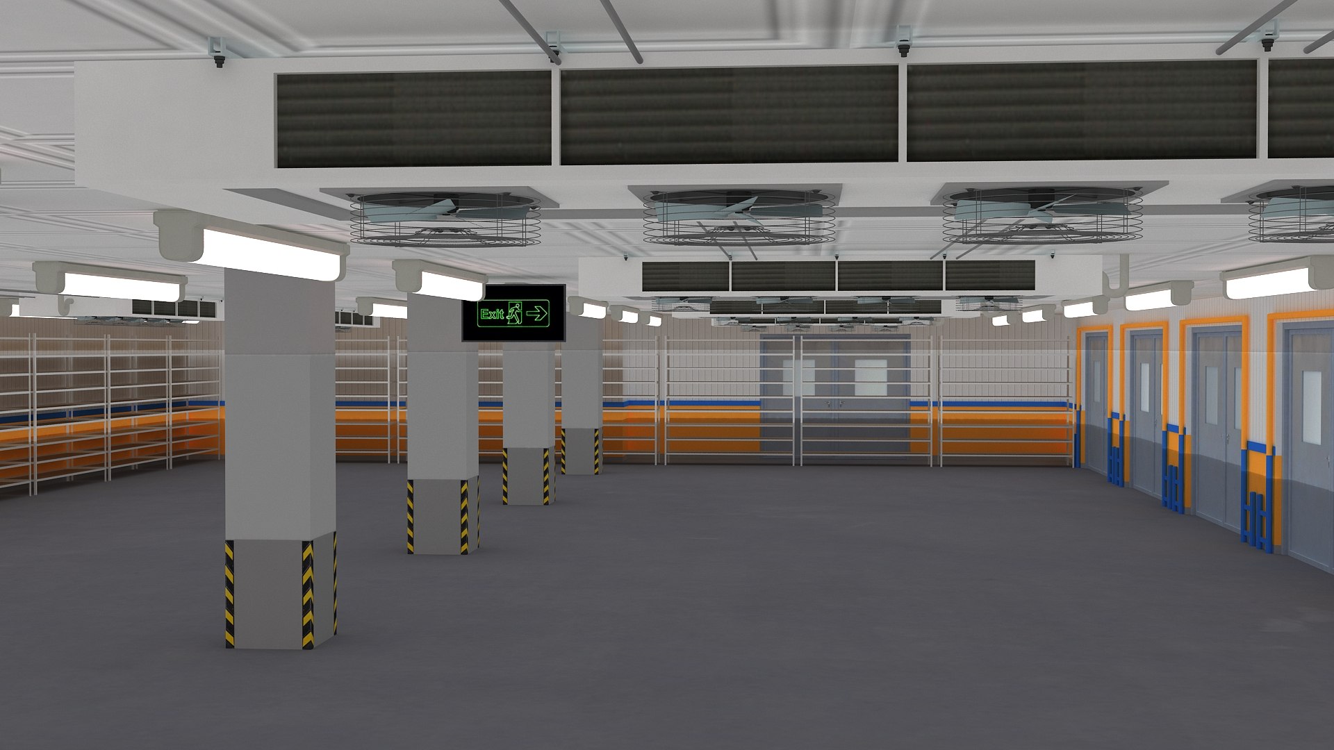 3D Cold Room Storage 3D Model - TurboSquid 2322297