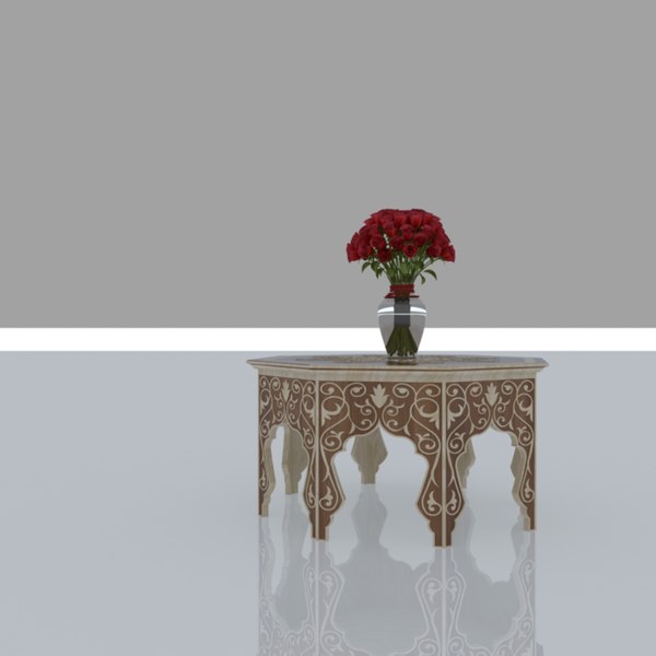 traditional table 3d model