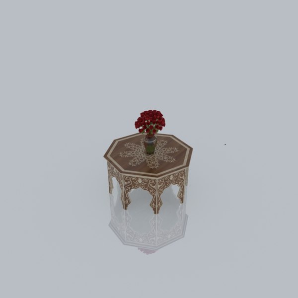 traditional table 3d model