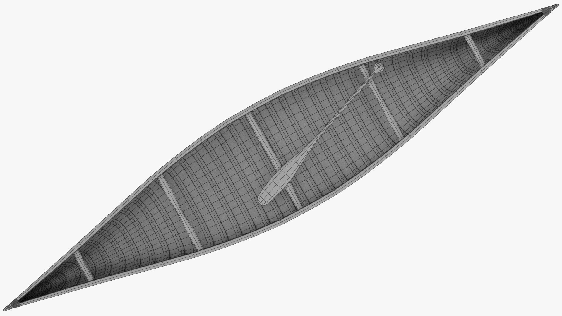 Traditional Canoe 3D - TurboSquid 1718882