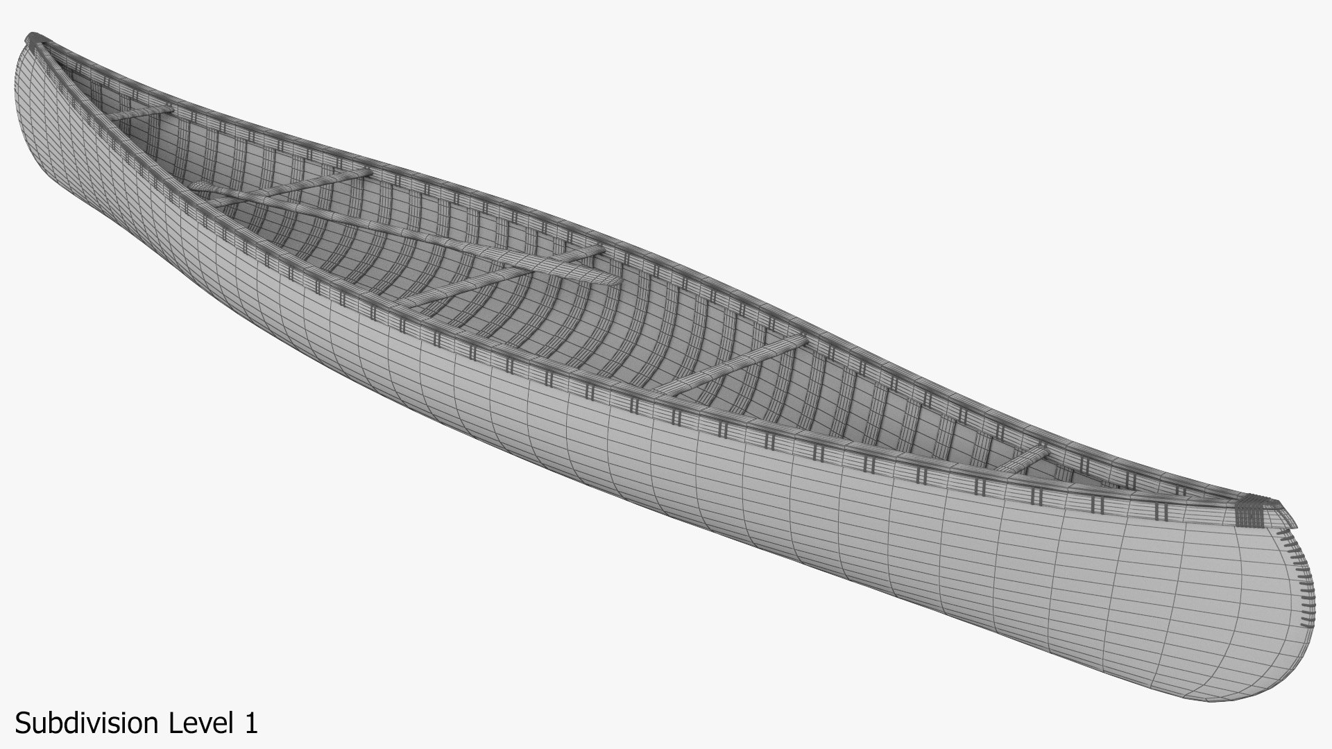 Traditional Canoe 3D - TurboSquid 1718882