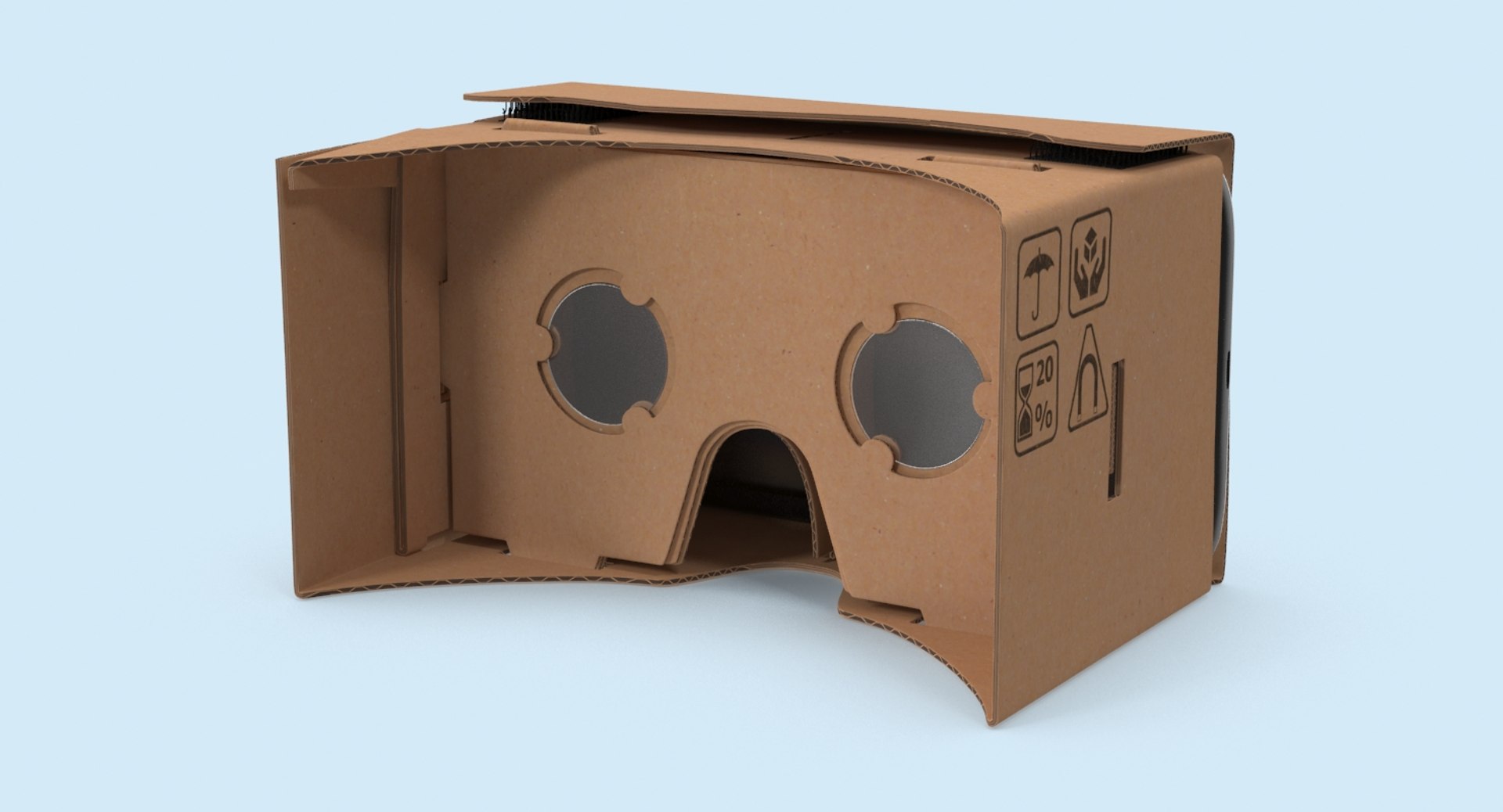3d model google cardboard headset