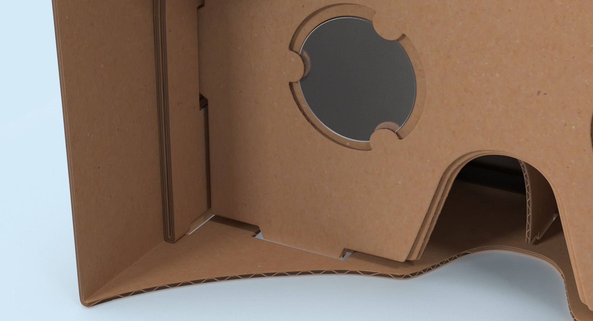 3d model google cardboard headset
