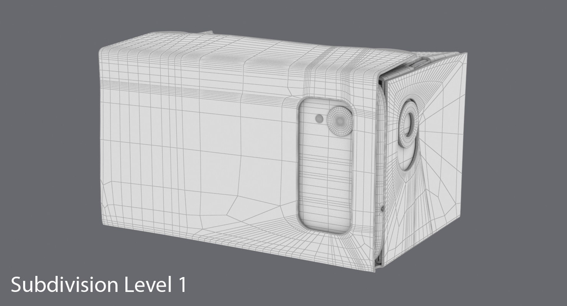 3d model google cardboard headset