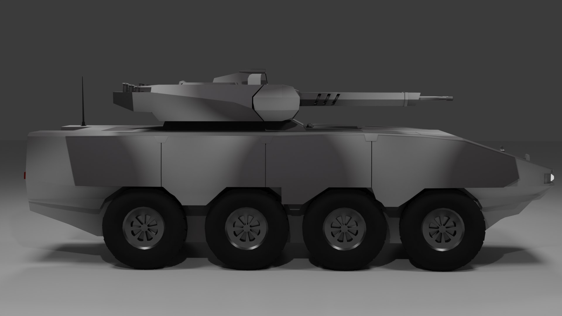 APC With Twin-Barrel Cannon 3D Model - TurboSquid 2227836