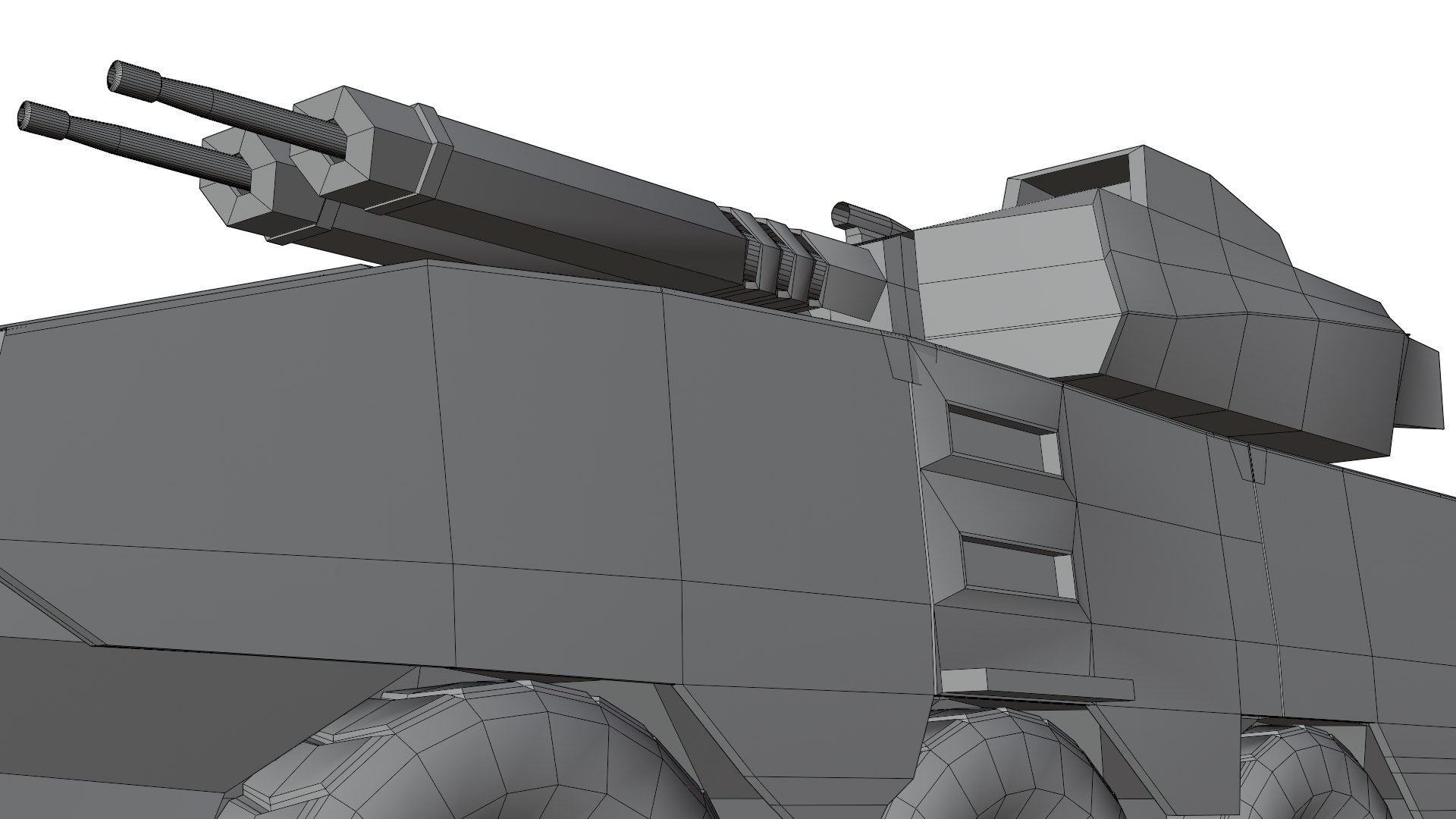 APC With Twin-Barrel Cannon 3D Model - TurboSquid 2227836