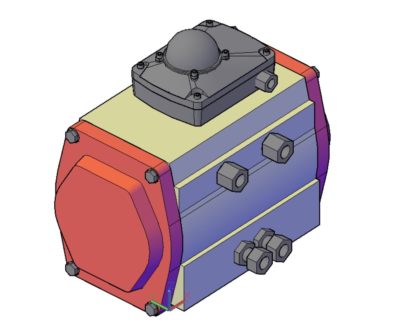 3D ActuadorSerie9293Serie6ASerie5AValveStatusMonitor - TurboSquid 2226997