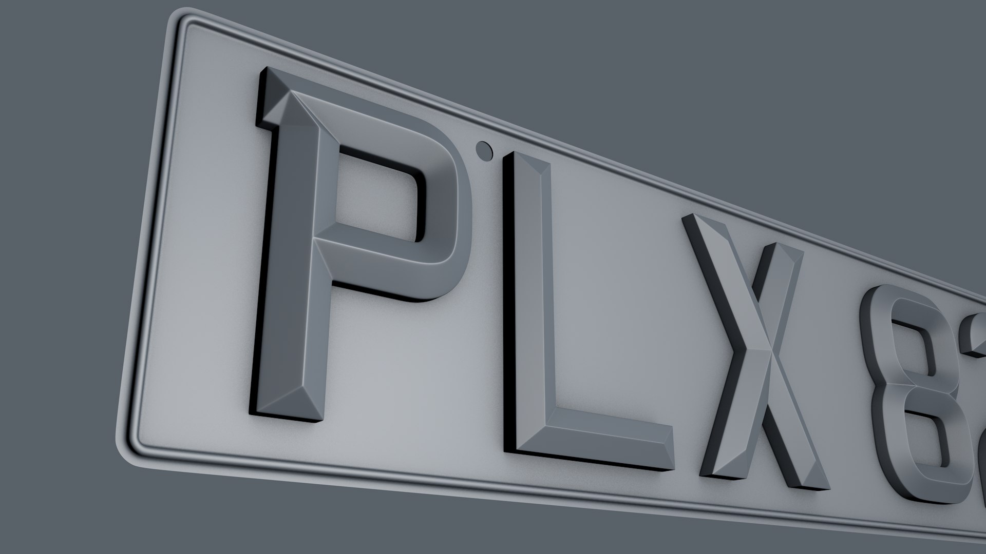 3D Model Vintage London Plate - TurboSquid 2001259