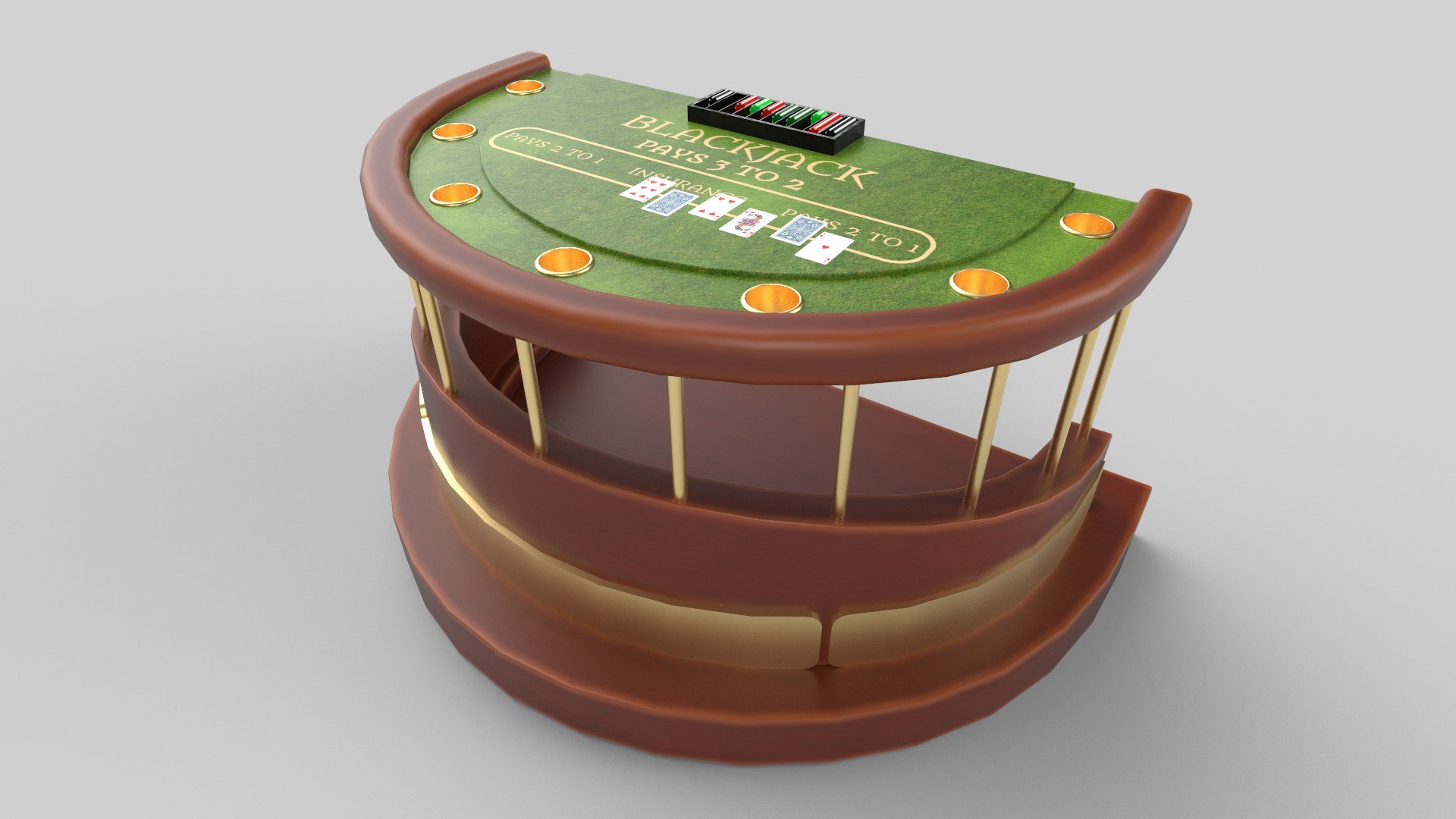 Casino Table 3D Model - TurboSquid 2251216
