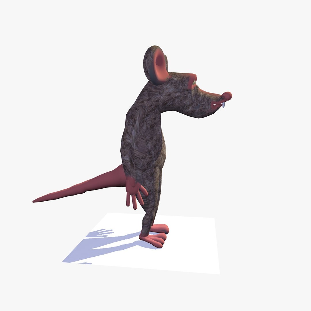 3D Cartoon Rat Mouse Rigged - TurboSquid 1454957