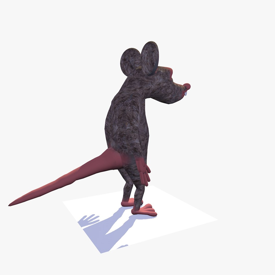 3D Cartoon Rat Mouse Rigged - TurboSquid 1454957