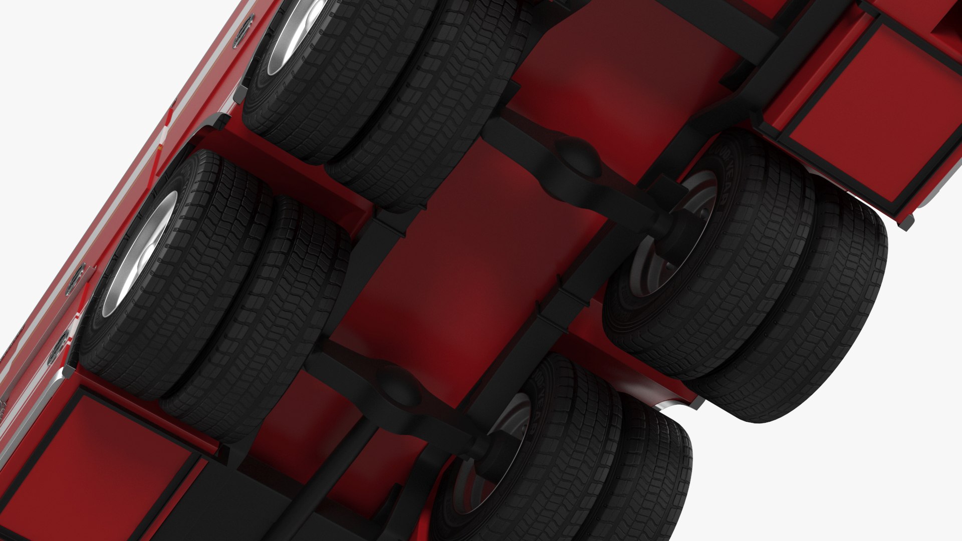 Rear Mount Ladder Fire Truck 3D model - TurboSquid 2134094