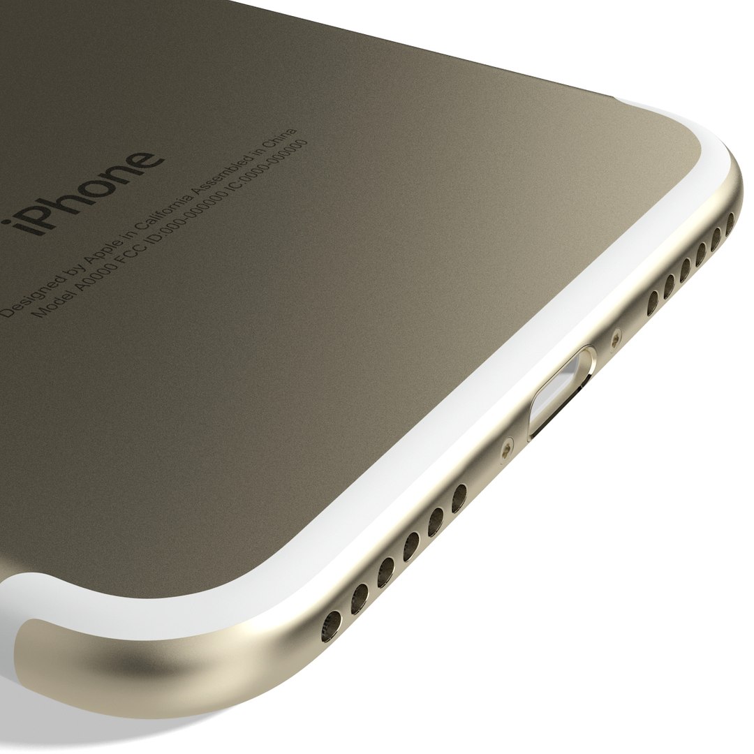 3d model realistic apple iphone 7