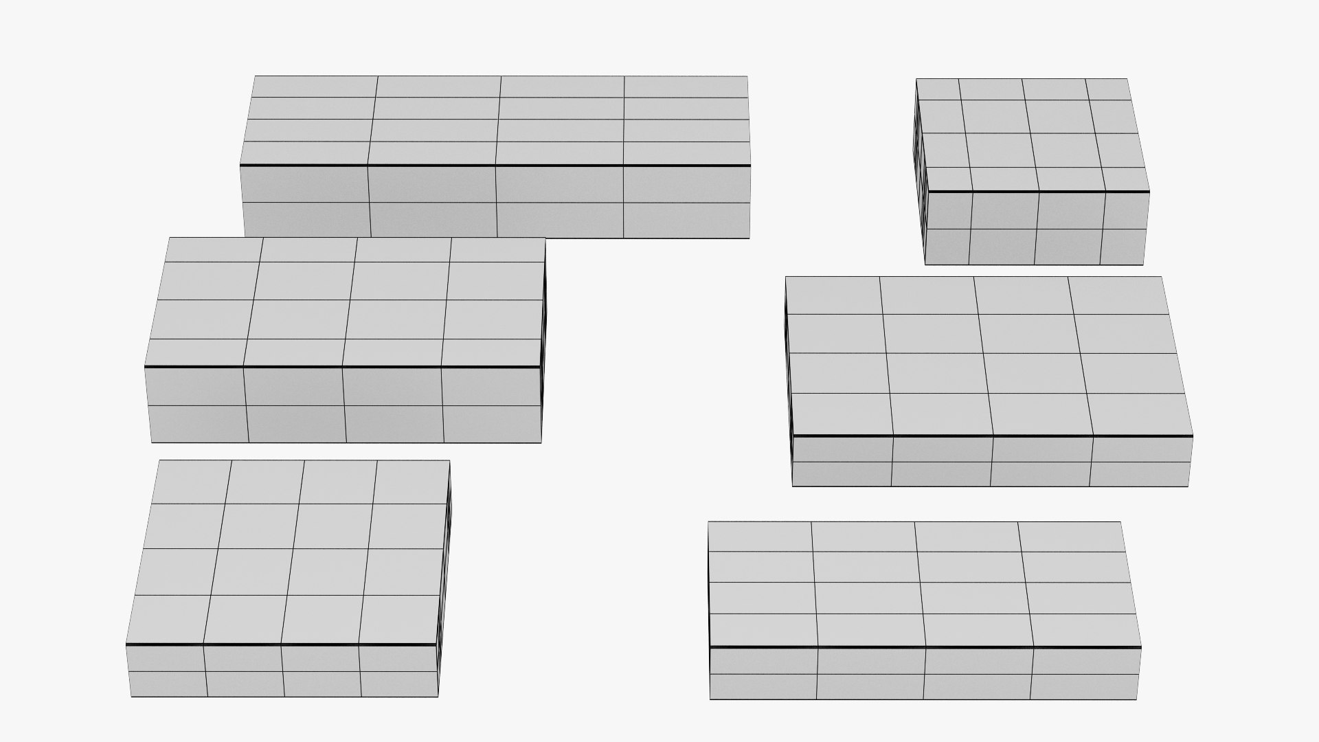 3D boxes set - TurboSquid 1636321