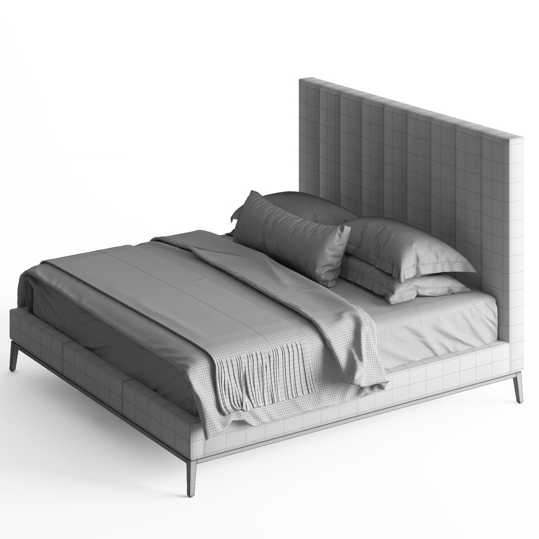 3D Italian Vertical Channel Bed Model - TurboSquid 1494502