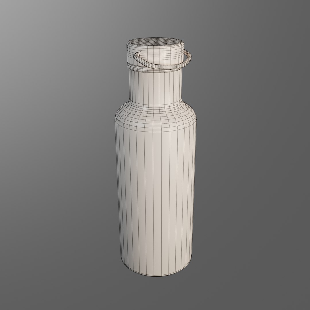 Worn Metal Bottle 3D - TurboSquid 2154396