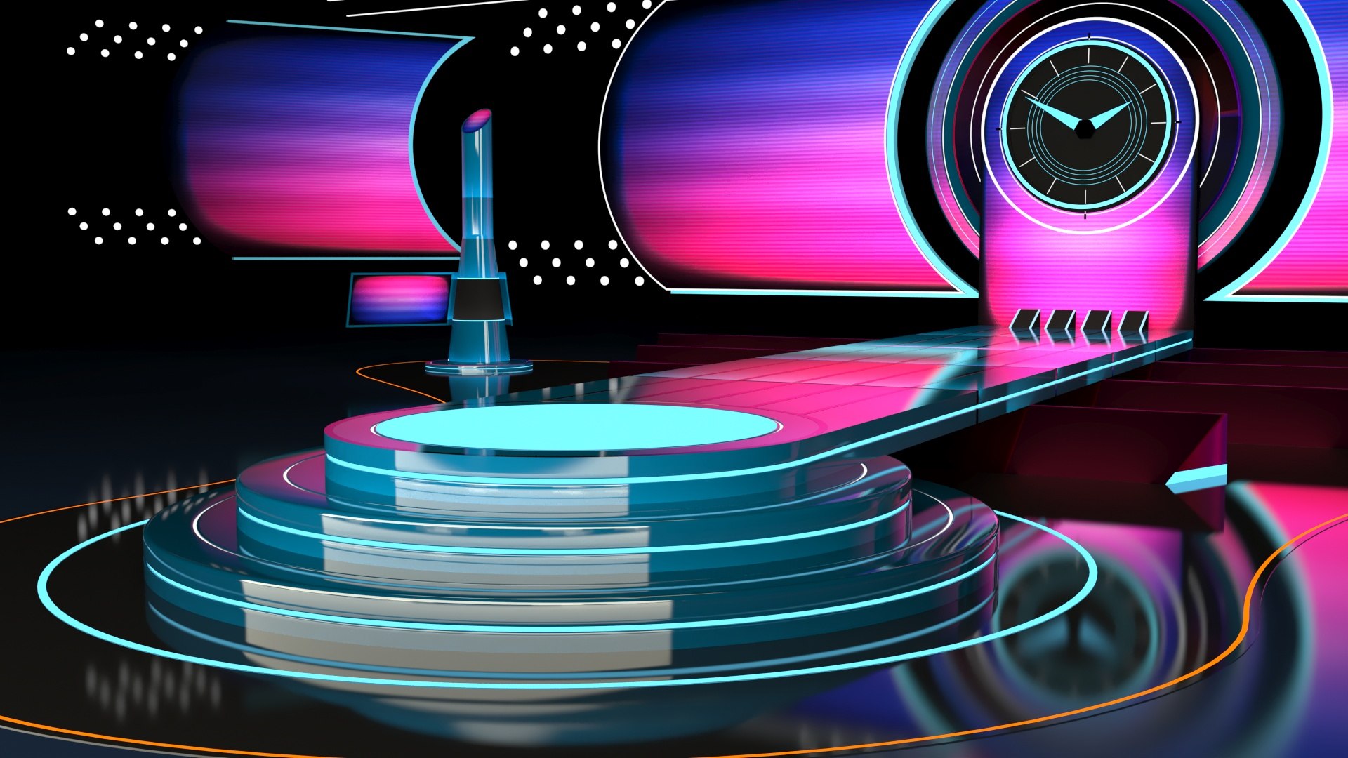 3D Tv Studio Competition Design - TurboSquid 1909609