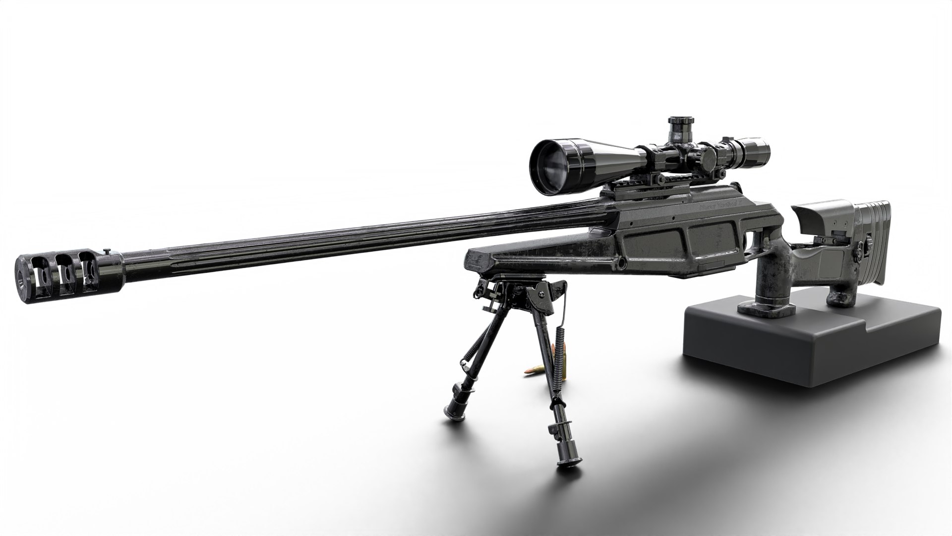 Tactical Elite Anti-Materiel Sniper Rifle - High Poly 3D Model 3D Model ...