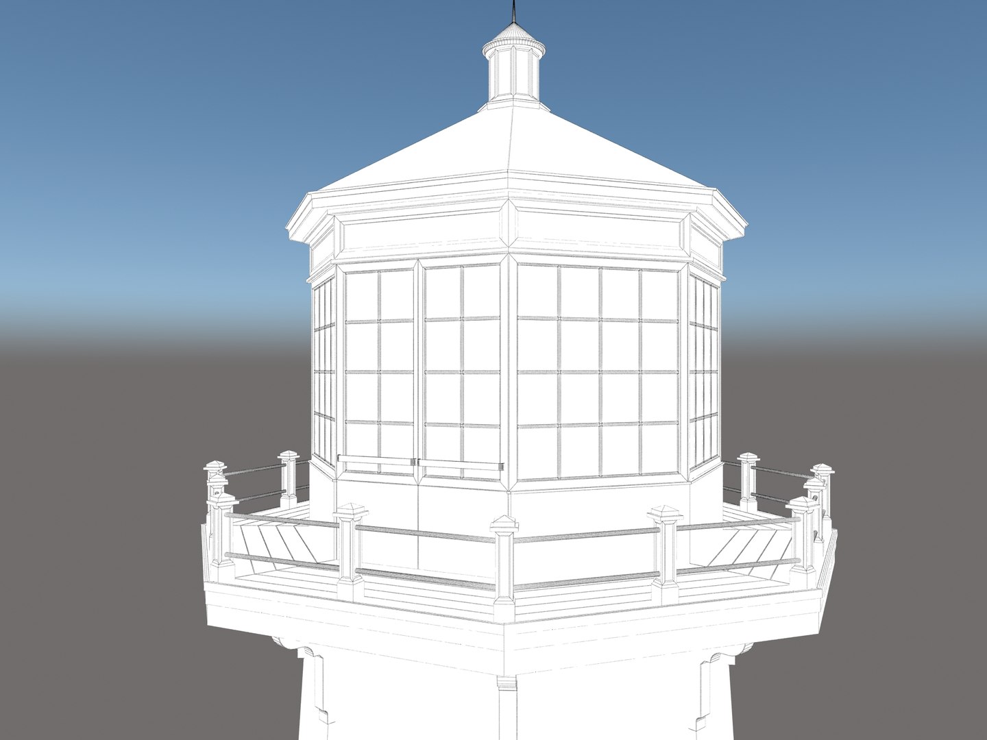 Lighthouse house 3D model - TurboSquid 1529731
