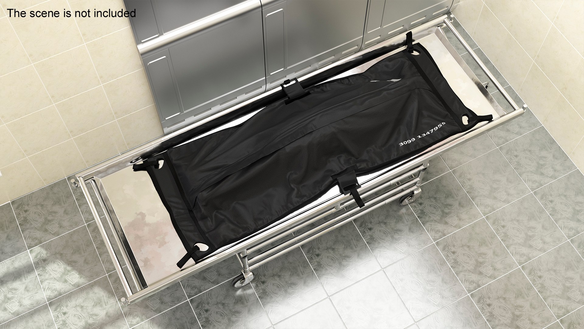 Body Bag On A Hospital Gurney 3D - TurboSquid 2164606