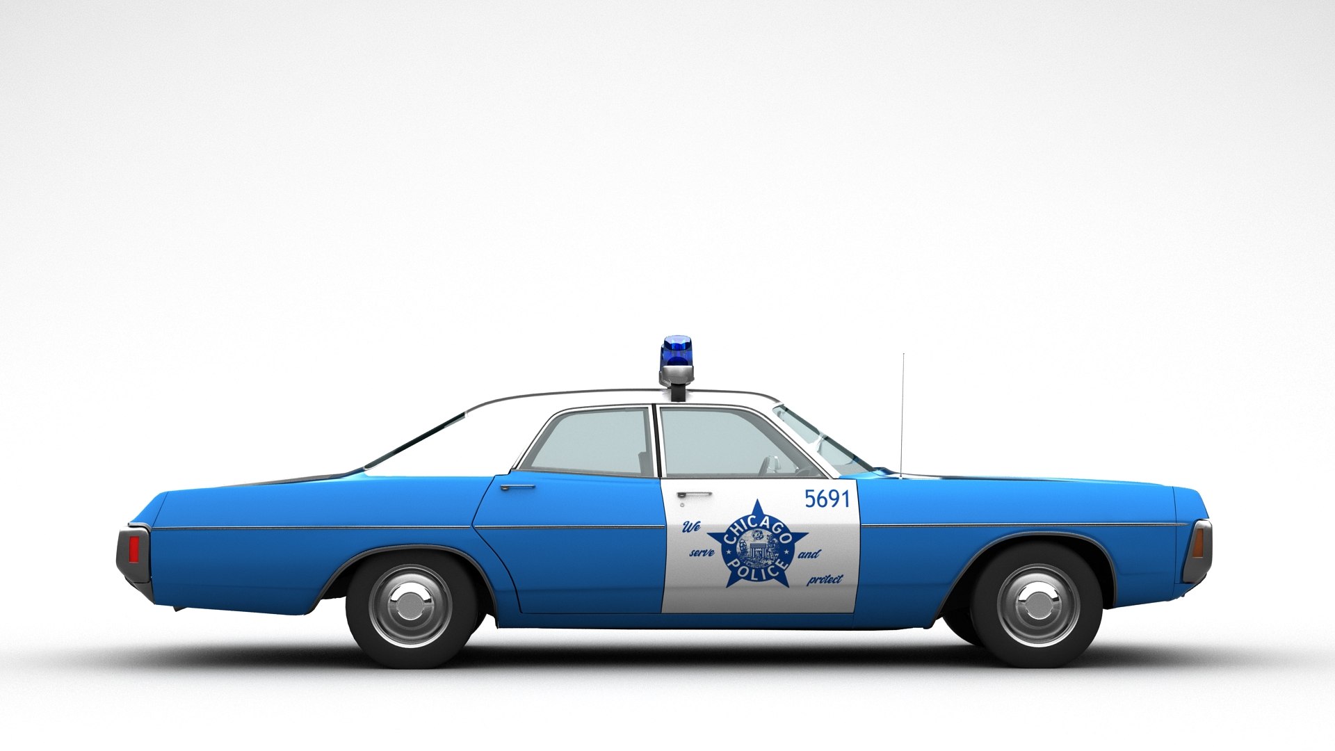 Dodge Polara Police 1971 3D - TurboSquid 1999470