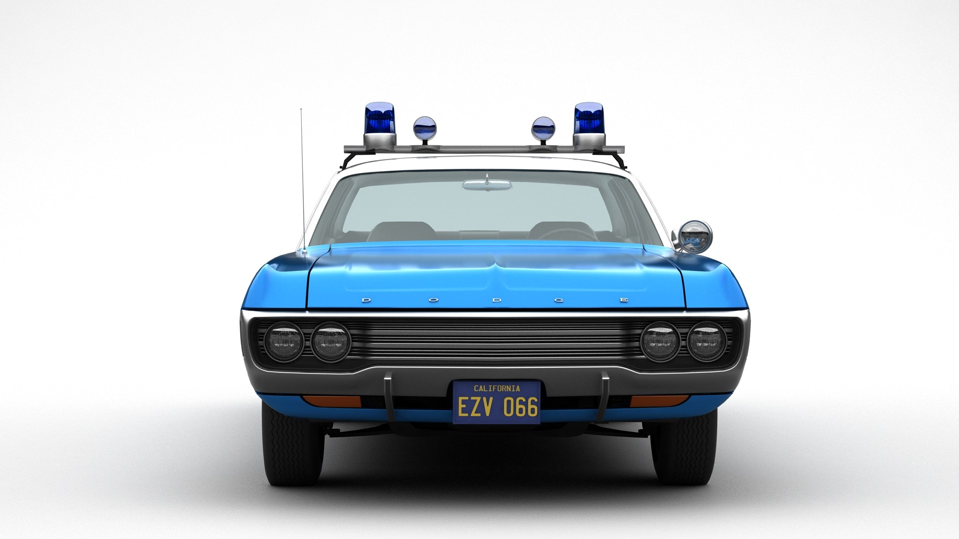 Dodge Polara Police 1971 3D - TurboSquid 1999470