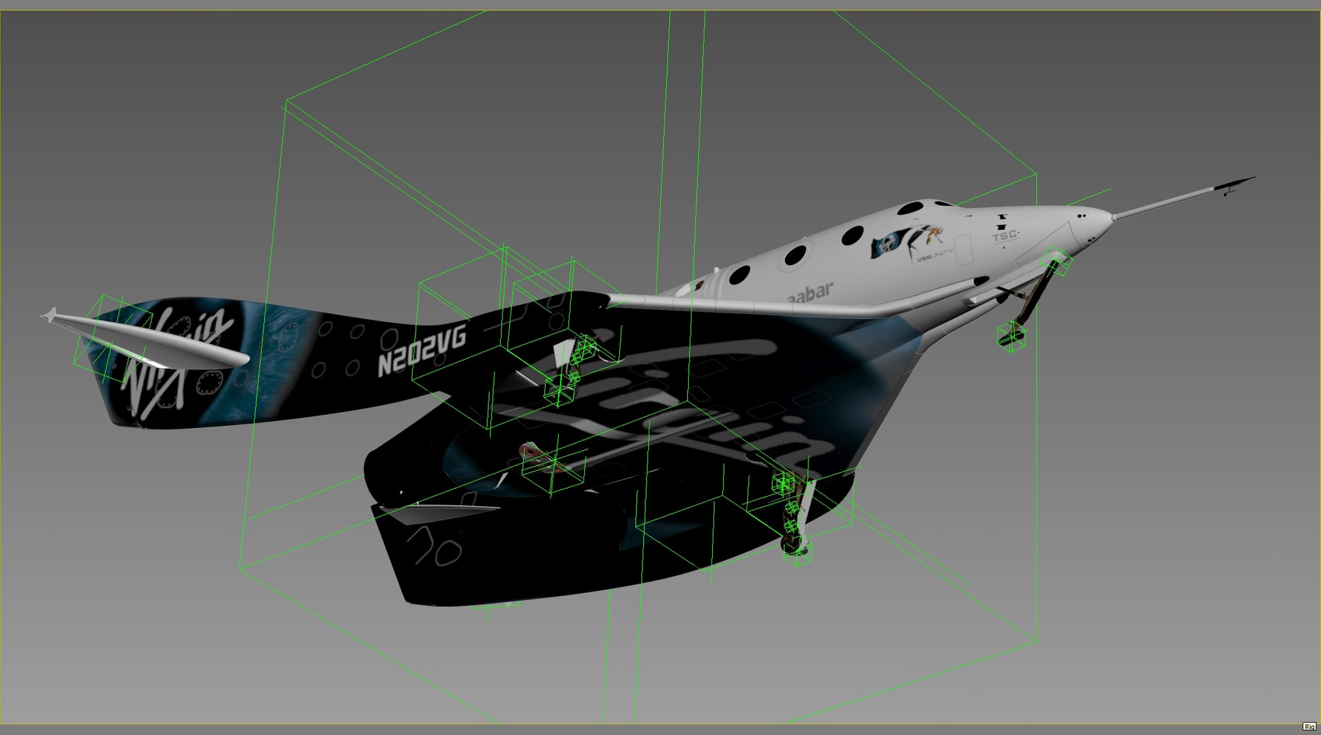 3D vss unity virgin galactic model - TurboSquid 1504649