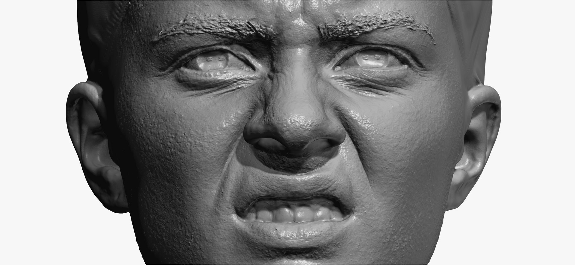 3D Penelope Human Head Disgust Model - TurboSquid 1697100