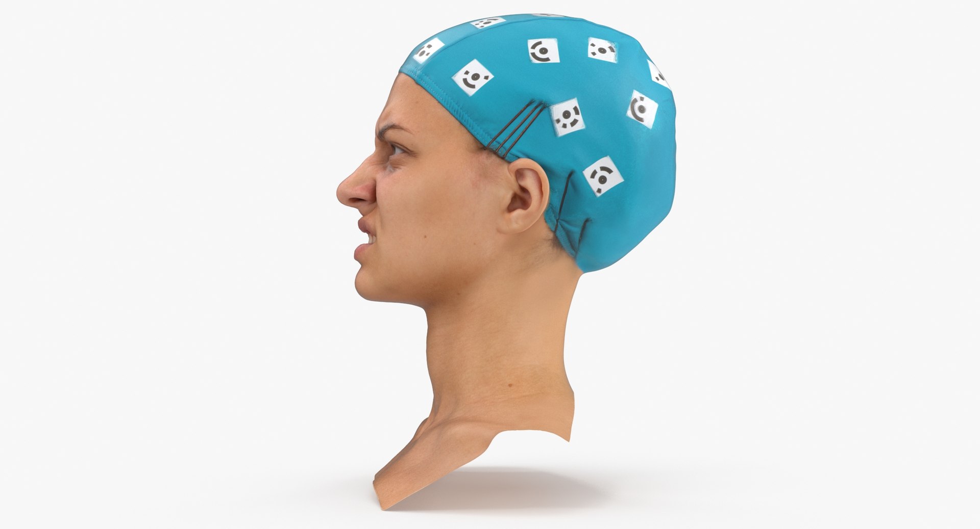 3D Penelope Human Head Disgust Model - TurboSquid 1697100