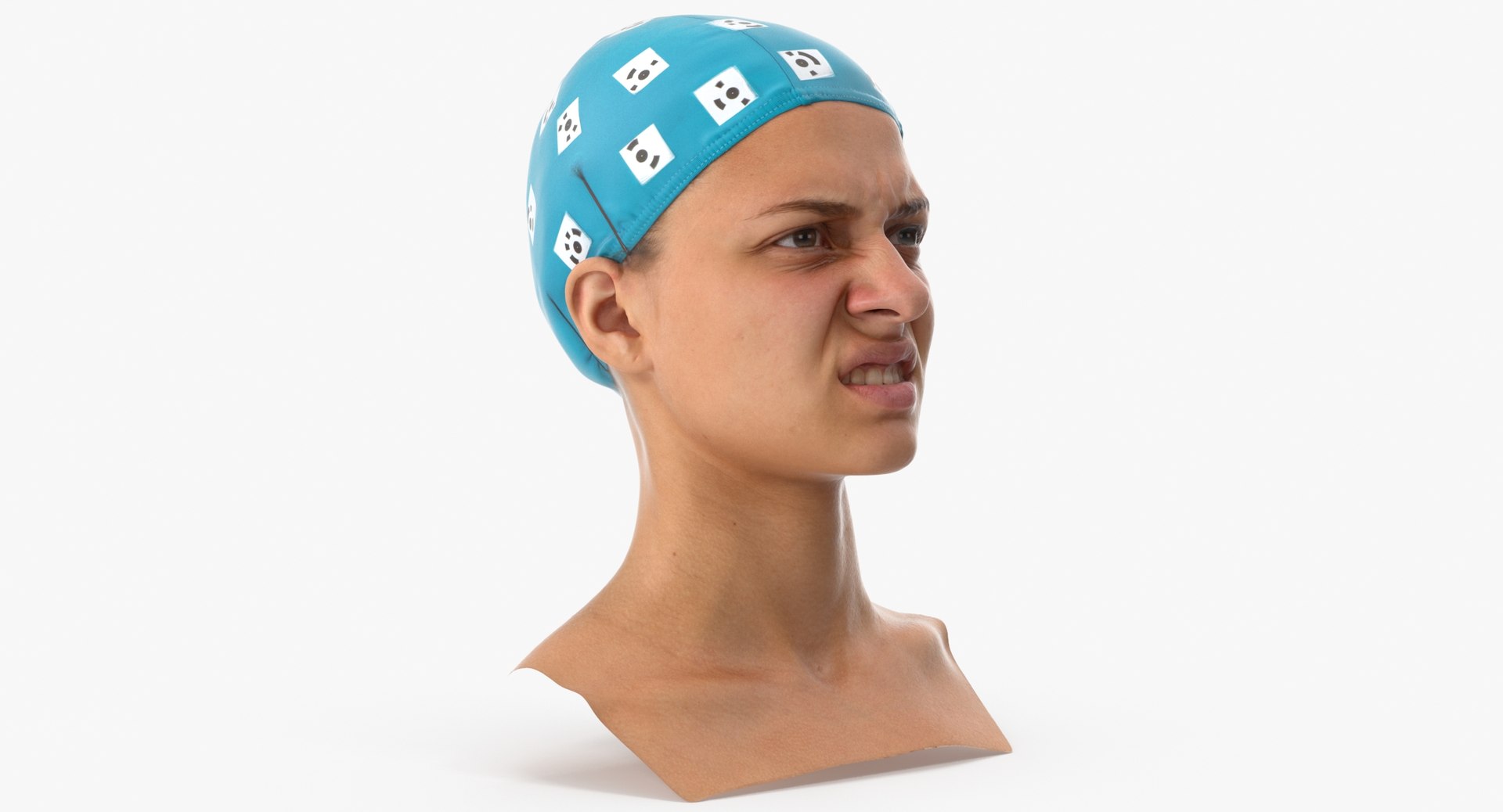 3D Penelope Human Head Disgust Model - TurboSquid 1697100
