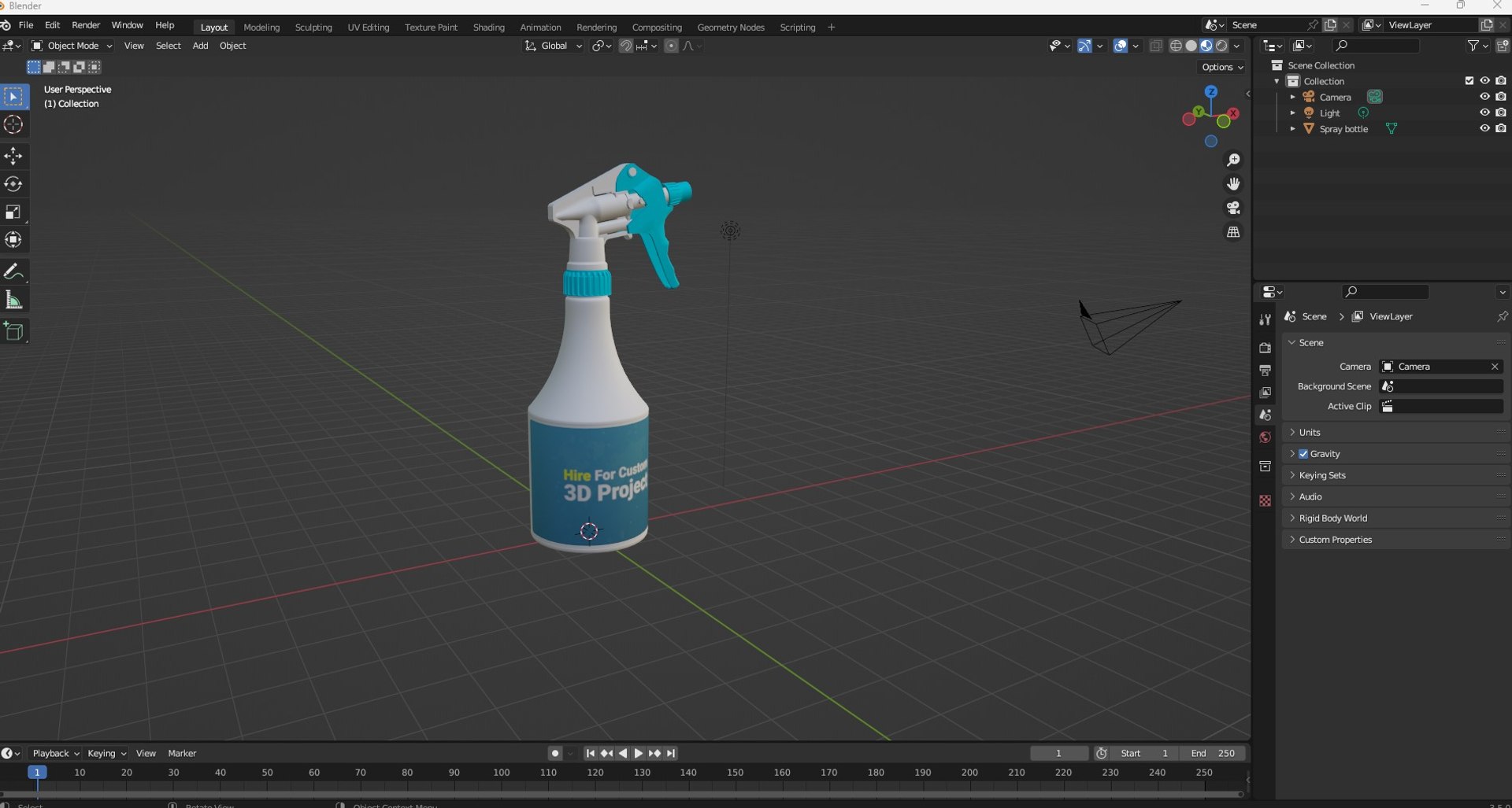 3D Model Spray Bottle - TurboSquid 2086542